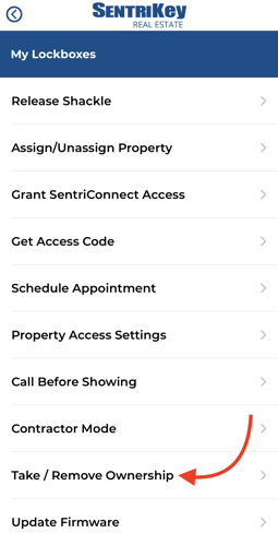 Sentrilock: Lockbox Purchase & Take Ownership