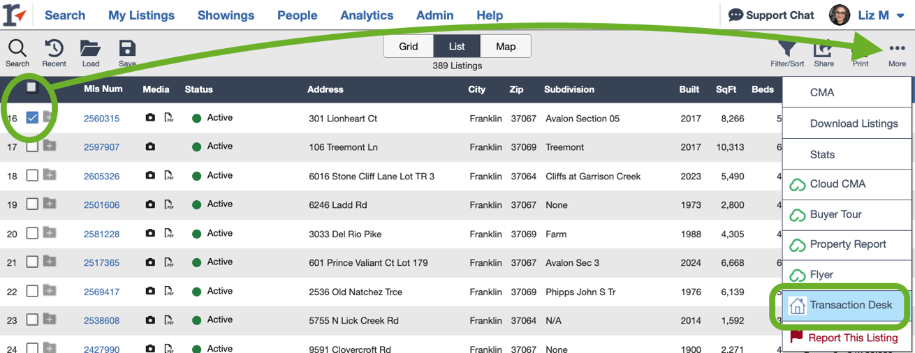 Transaction Desk Forms & Contracts Access
