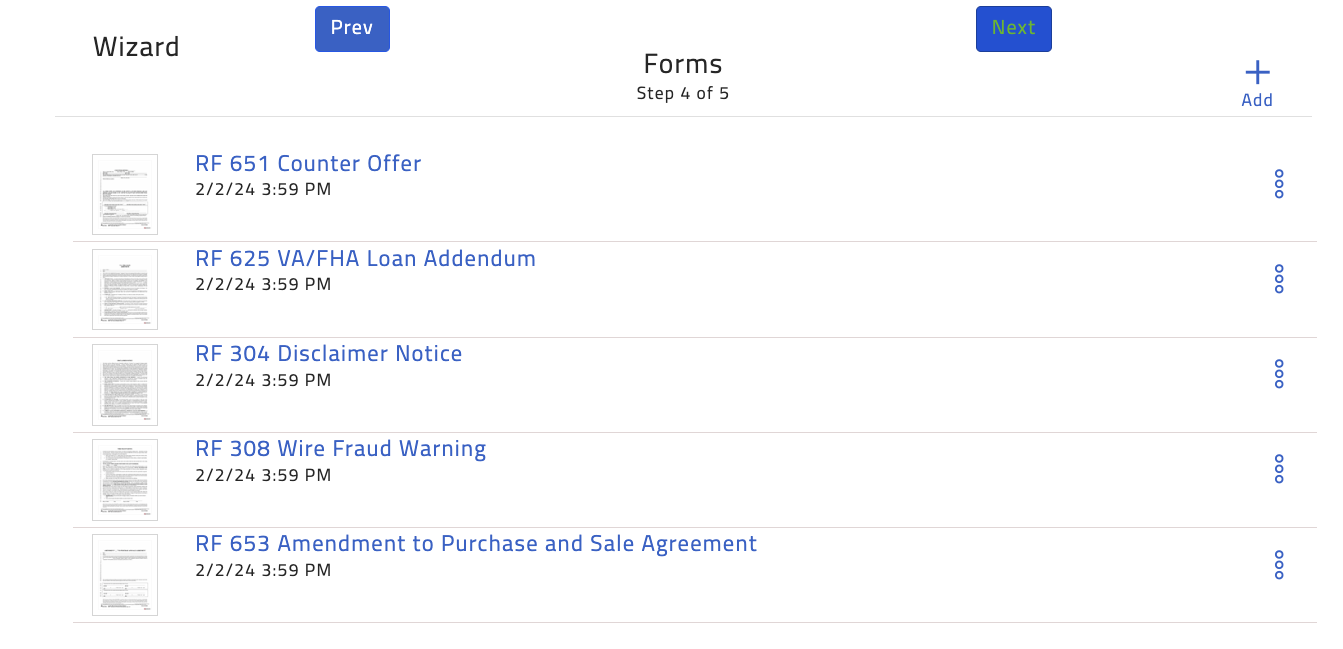 Transaction Desk Forms & Contracts