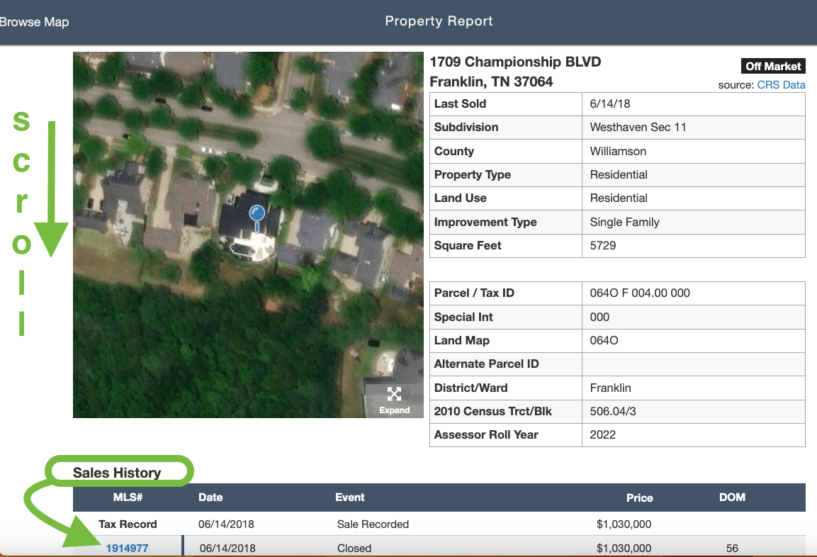 CMA: Realtracs Simple CMA