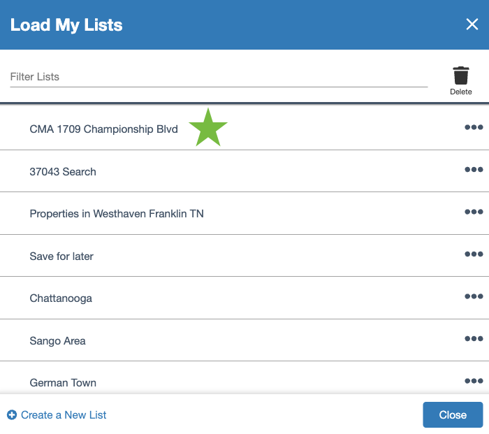 CMA: Realtracs Simple CMA