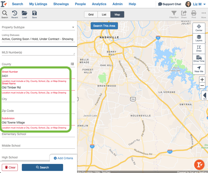 Search: Specific Criteria Search