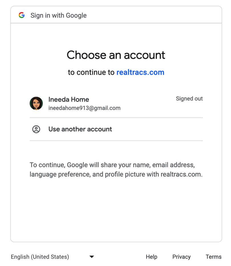 Settings: Sign In with Google/Facebook/Apple