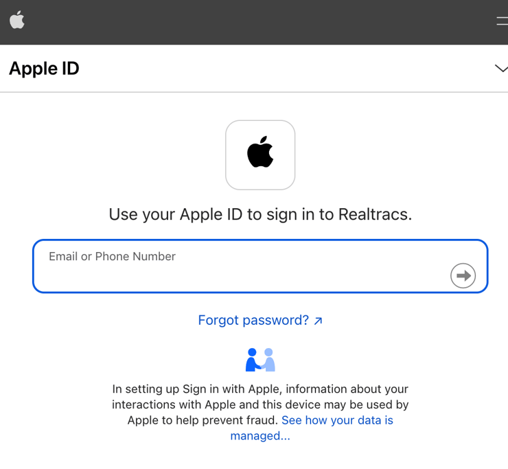 Settings: Sign In with Google/Facebook/Apple