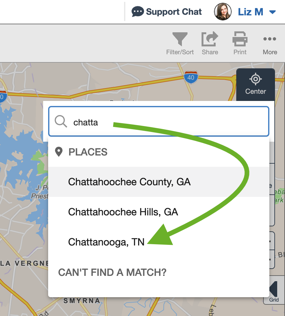 SEARCH: Map Search