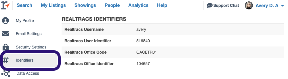 Settings: Where's My MLS ID Number?