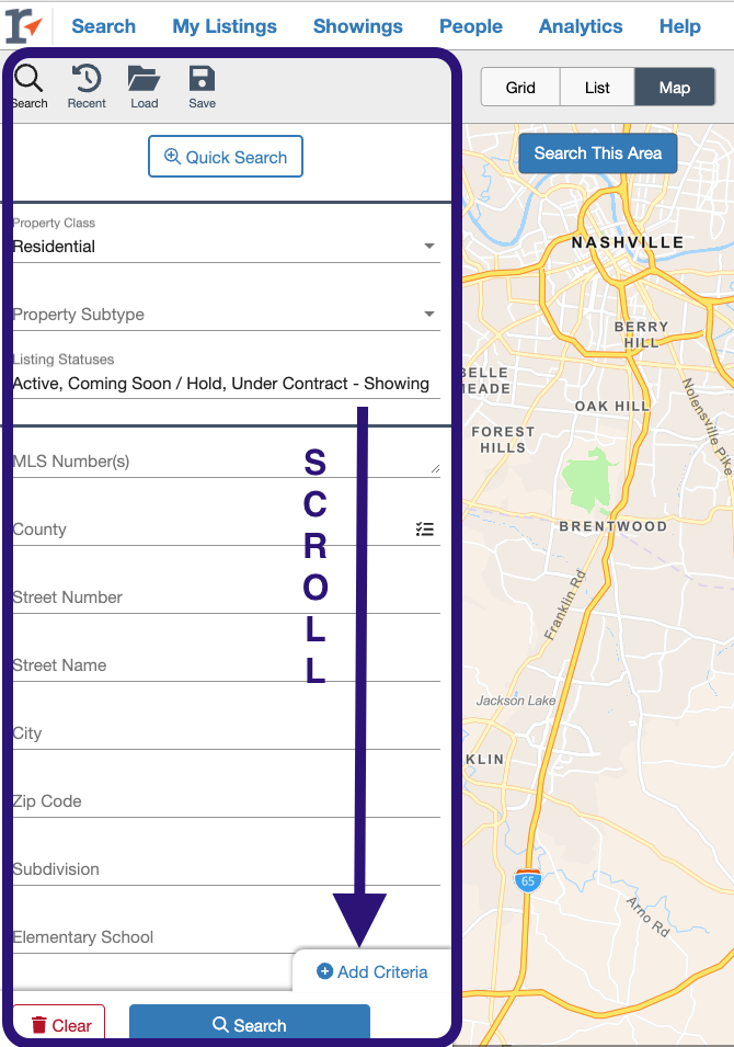 Search: Specific Criteria Search