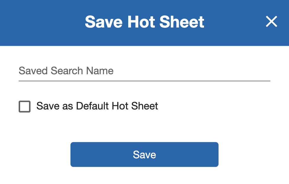 SEARCH: Hot Sheets